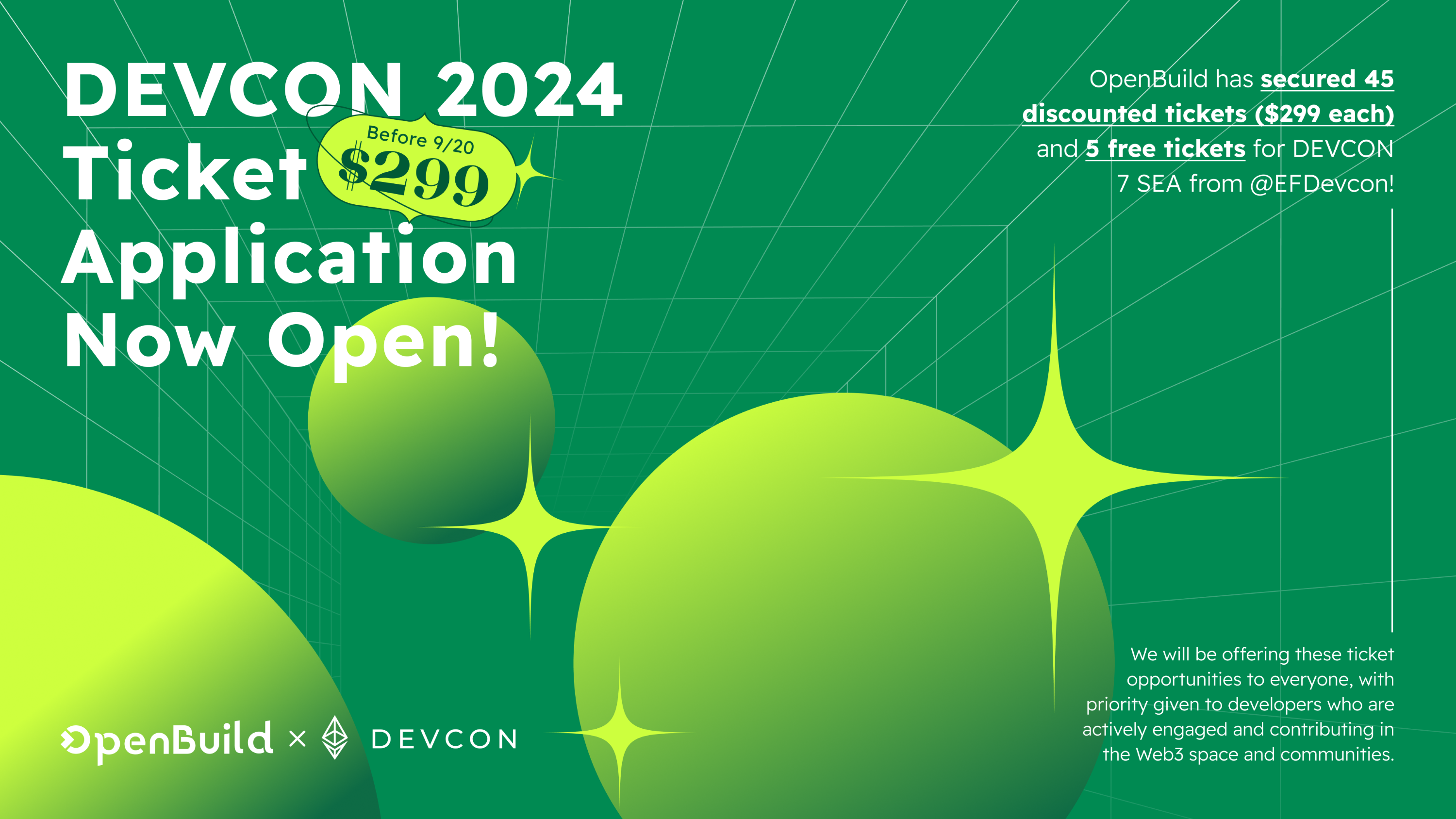 Devcon 2024 门票申请开启！ | OpenBuild